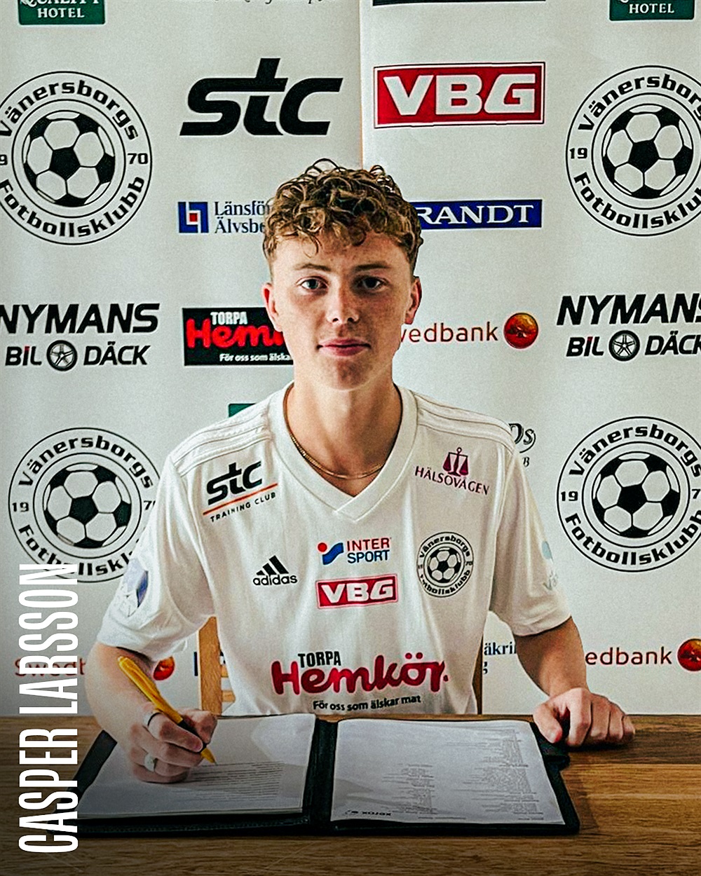 Casper Larsson återvänder till Vänersborgs FK! / Vänersborgs FK - Herrar - Svenskalag.se
