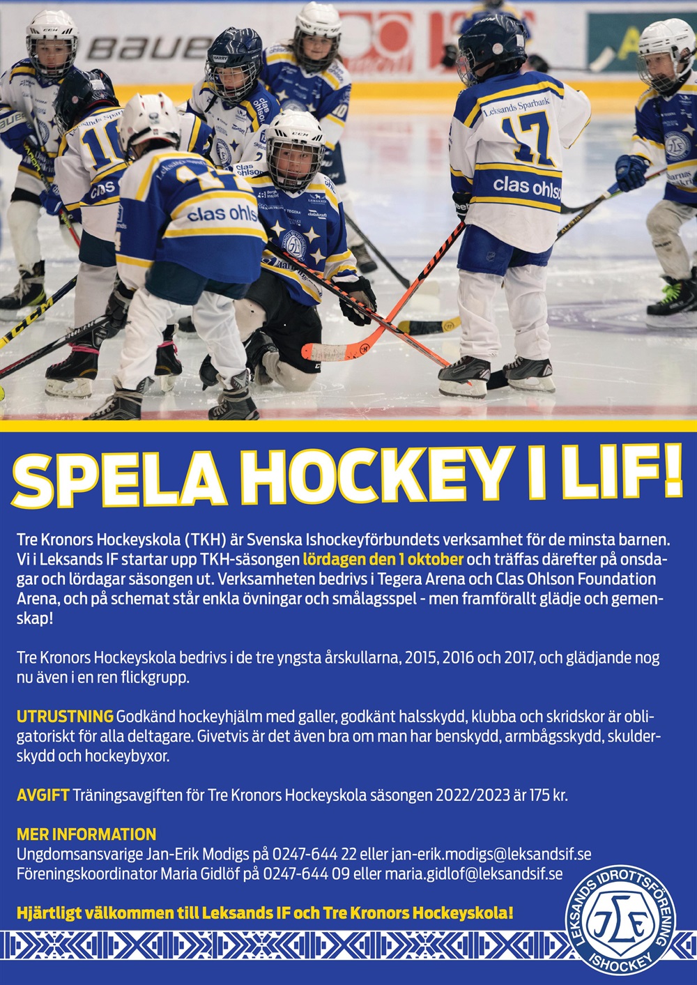 Börja spela ishockey i Leksands IF / Leksands IF Ishockey - Svenskalag.se