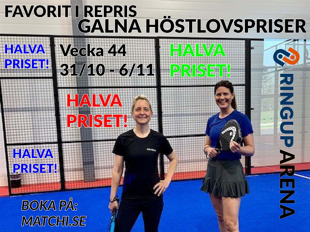 Spela padel för halva priset / Lindö FF - Svenskalag.se